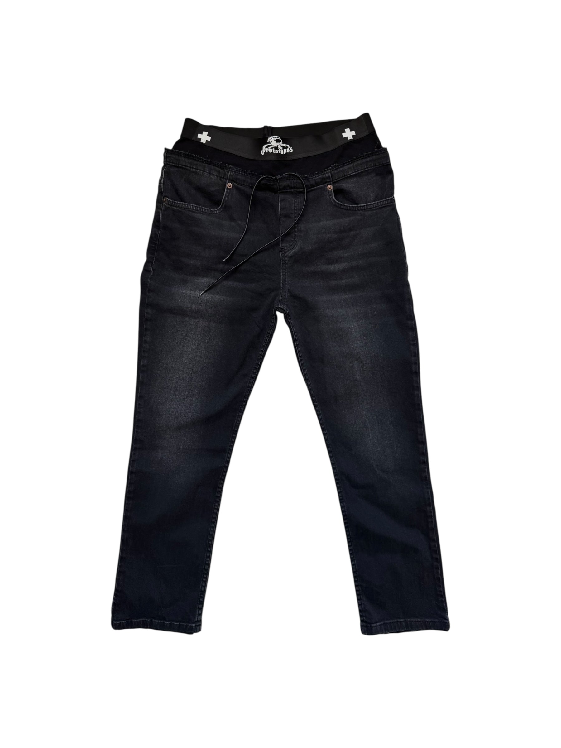 WAISTBAND DENIM JEANS SKINNY CROPPED – PROTOTYPES